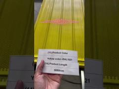 Export Yellow Color(RAL1021) 5Peaks Type Width 940mm 5050mm Length Perforated Safety Screen Load In