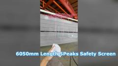 Export 5Peaks White Color (RAL9003) Length 6050mm Powder coated Perforated Safety Screen Surfac
