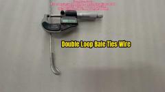 Export Galvanized 3.66mm Wire daimeter + Length 2.28m Double Loop Bale Ties Wire Product Package In