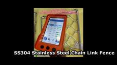 SS304 Stainless Steel Chain Link Fence 4mm wire diameter 50mm Hole size-Sally from HangShun Group