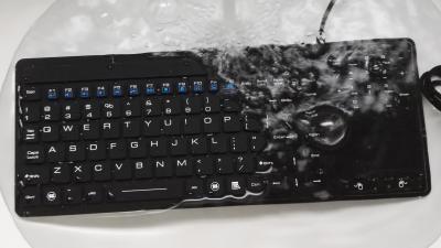 China Teclado higiénico médico seguro del silicón del anti-bacteriano y del lavaplatos IP68 para el uso de los guantes en venta