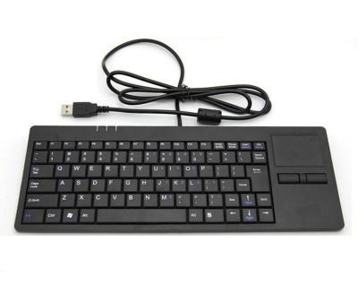China Teclado médico del mini escritorio de alta calidad con el panel táctil integrado y el puerto de USB adicional en venta