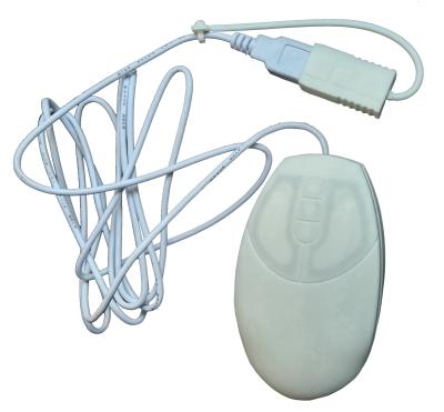 China Washable hygienic petite medical mouse with USB cap and 0.3m shorten USB cable for sale