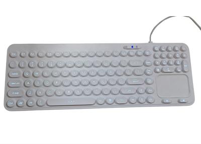 China DOT Round Shape Medical Keyboard with touchpad and white LED supporting smart card for sale