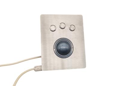China IP65 50mm large trackball pointing device with stainless steel panel and 3 mouse button for sale