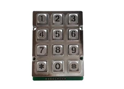 China door phone industrial numerical keypad with 12 keys and dot matrix programmable for sale