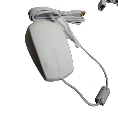 China IP68 waterproof medical mouse with 0.3m shorten USB cable and SGS antimicrobial test for sale