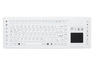 China Teclado impermeable industrial inalámbrico del Rf con el panel táctil y la llave de los Multi-medios en venta