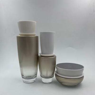 Cina Flacone di lozione, flacone cosmetico con pompa e tappo, vasetto di crema, packaging cosmetico OEM in vendita