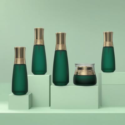 China Lotion Bottle Cosmetic Bottle with Pump and Cap Cream Jar Cosmetic Packaging OEM for sale