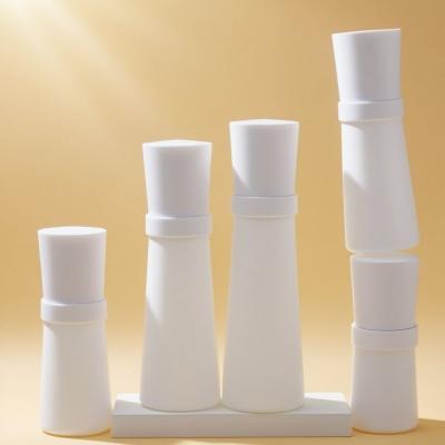 Китай Фабричная цена 50 мл 100 мл 120 мл Стеклянная лосьон упаковка Пустая современная лосьон насос Стеклянная бутылка Крем для ухода за кожей продается