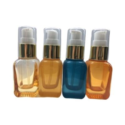 Китай Бутылка насоса 20ml ISO MSDS SGS оранжевая голубая стеклянная для лосьона и сыворотки продается