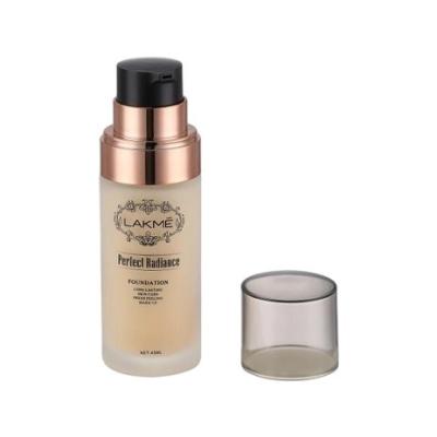 Progettazione cosmetica di lusso d'imballaggio cosmetica dell'OEM dei contenitori della bottiglia di vetro del fondamento di trucco riutilizzabile