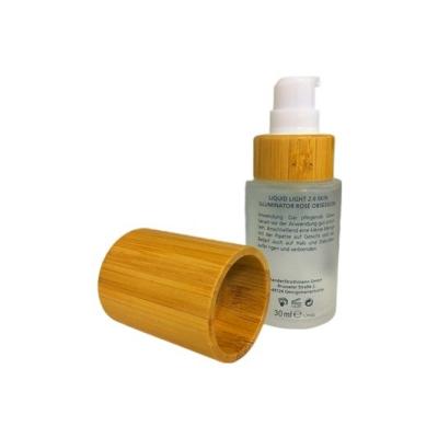 China SGS MSDS van de het Glaslotion van de Bamboe Kosmetische Verpakkende Cilinder de Pompfles Te koop