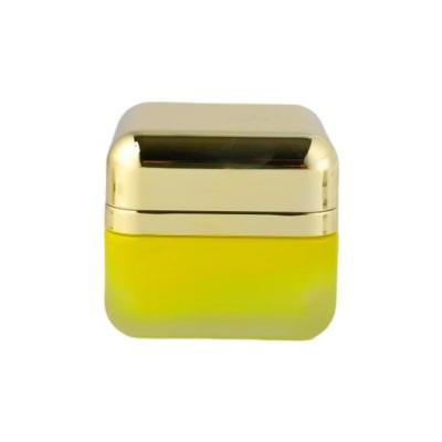 Китай Гальванизируйте OEM бутылок сливк опарников квадрата ISO9001 50g стеклянный косметический продается