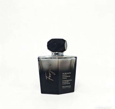 China Best-selling Diamond-pattern Perfume Cap 100ml Distinct Edges High-end Perfume Bottle for sale