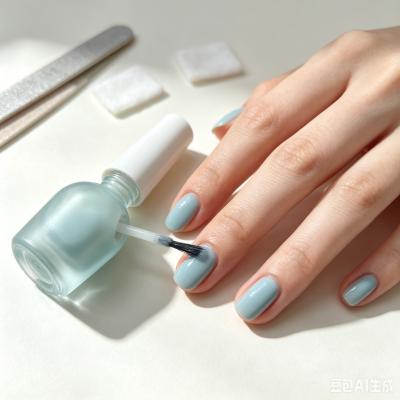 China Matte Glass Nail Polish Solution Bottles with Screw Cap Logo Printing 5ml Prop Clearing Brush Packaging for sale