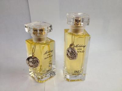 China Square Refillable Glass Perfume Bottles Sprayer Bottles Makeup Packaging OEM for sale