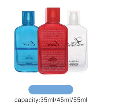Empacotamento de vidro luxuoso da composição da garrafa do pulverizador do perfume da garrafa de perfume/35ml 45ml 55ml
