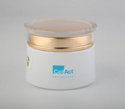 China 30g 50g Glass Cream Jars Cosmetic Packaging Skin Care Glass Lotion Jars With Screw Cap for sale