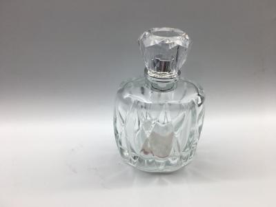 China Surlyn Cap Clear Glass Perfume Bottle Electroplating For Aromatherapy for sale