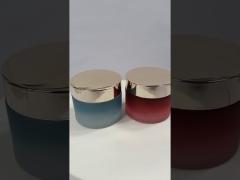Kruiken van de het Glas Kosmetische Room van 20g 30g 50g de Blauwe, OEM van de Roomflessen van de Glaskruik Kosmetische Verpakkende