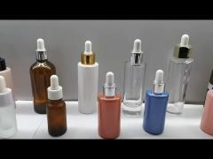 100ml 120ml geou o tampão de parafuso de vidro MSDS da garrafa do conta-gotas para o óleo essencial