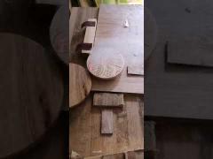 Círculo 1 onça 2 onças garrafas de empacotamento cosméticas de bambu do conta-gotas da imprensa de 4 onças