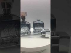 Vierkante van de het Parfumcontainer van het Vorm Lege 50ml Glas de Gradiëntkleur