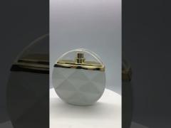 100ml Glass Perfume Bottle  Luxury Circle Shape High End Color Lacquering