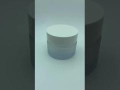 Cosmetic Jar 100ml Ice flower spray coating Jar with white cap cream Jar Skincare Packaging OEM