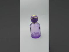 100ml 보라색 둥근 모양의 향수 병