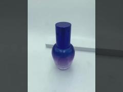 유리 로션 병 30ml 파란색 기울기 세럼 병 펌프 오일 병 펌프 병 화장품 병 OEM
