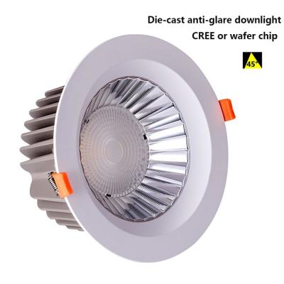 Cina 90Ra soffitto Downlight 40W 4000K di Istruzione Autodidattica LED con 15 30 profilato leggero di 45 gradi in vendita