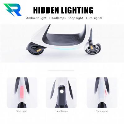 China Comfortable Seat Running Lights and Spotlights 55Km/h Speed 8-Inch Dual Drive Electric Scooter with Bluetooth for sale