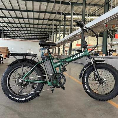 China 14-inch Electric Bicycle with Folding Design Rear Wheel Disc Brake 20*2.8" Tire Width Straight-Hair Design Foldable for sale