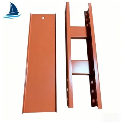 China Spray Painted Industrial Ladder Cable Trays For Bridge Crane Cable Path for sale