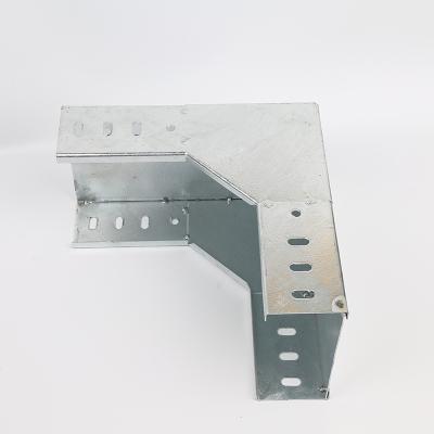 China L-Shaped Cable Bridge Fittings Vertical Bend Aluminum Alloy Wire Rack Hot Dip Galvanized for sale