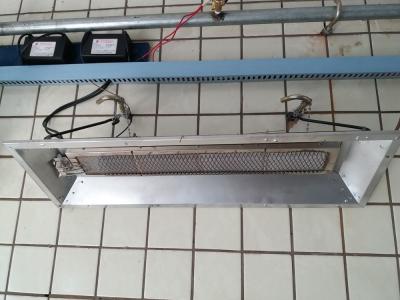 China Gealuminiseerde stalen gas-infraroodbroedmachineverwarmer THD6808 pluimveebedrijf verwarmingssysteem Te koop