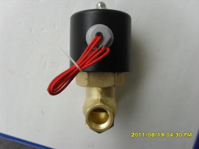 China AC 220V 3/4 inch messing elektrisch magneetventiel voor warm water NC Te koop
