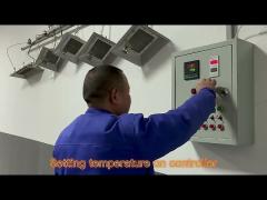 Natural LPG Poultry Heaters Automatic Ignition Infrared Heat Lamp For Chicks