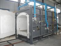 China Industrial Shuttle Kiln with 1600°C Temperature Range and Movable Car System for Ceramics and Refractory Production for sale