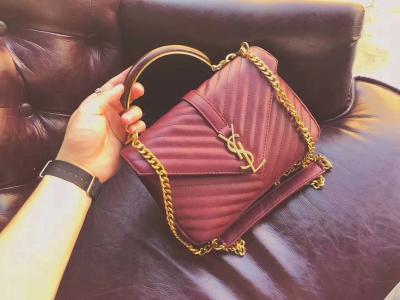 China Roland 2018 prime move SAINT LAURENT FRONT FLIP BAG With side accordion pleats  Shoulder strap can be carried obliquely for sale