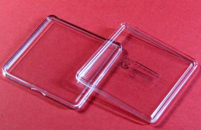 China Transparent coin storage capsule, rectangle coin display capsule, square coin presentation capsule, PMMA coin capsule for sale