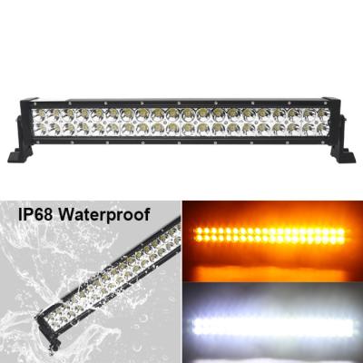 China Fast Delivery!120w Color Changing Flashing Amber Warming 24inch Led light bar Truck for sale