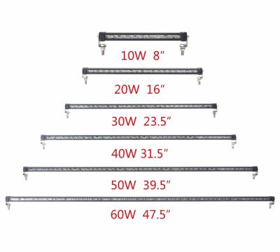 China Wholesale 60W 47.5 inch mining led work light bar , slim led work driving lights for all cars for sale