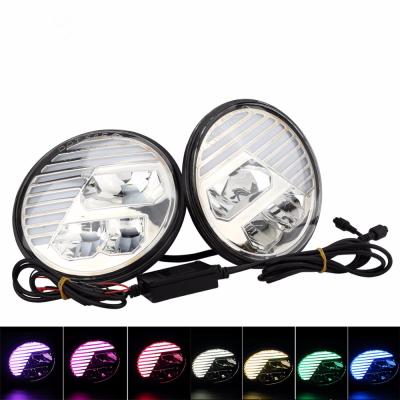China 2019 Newest Auto Lighting E-mark Waterproof bluetooth controling 7