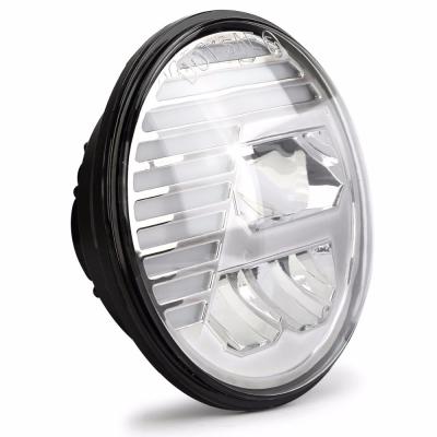 China Auto Lighting E-mark Waterproof bluetooth controlling offroad jeep wangler headlight 7inch auto round headlight for sale