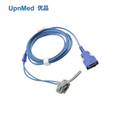 China Fukuda Denshi DS7100/DS7300 AMP 14PIN Spo2 sensor; Spo2 sensor for DS7200;Reusable; 3m ;Blue or Grey;TPU for sale
