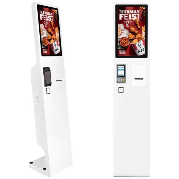 Quality Self Service Kiosk for Restauants Cashier System of Supermarket 21.5/24/27 Inch ultra Slim Stainless Steel Vertical Wall Hanging for sale